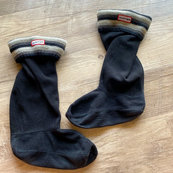 Hunter | Accessories | Hunter Stripped Fleece Boot Liners Womens 57 ...